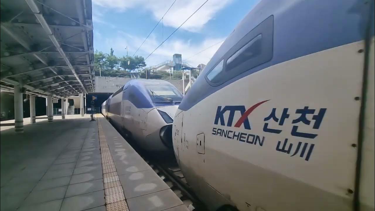 코레일 KTX산천 101호기 #9507+121호기 #507 여수엑스포행 광명역 발차 - YouTube