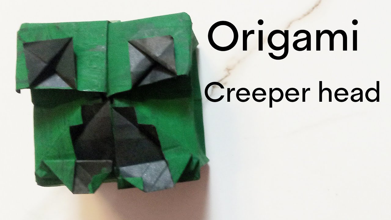 How To Make An Origami Creeper Head