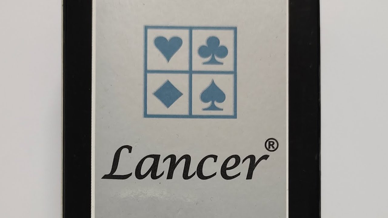 LANCER plastic Ace playing cards ASMR Unboxing - YouTube
