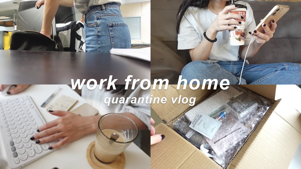 work from home week | quarantine daily vlog 🏠 - YouTube