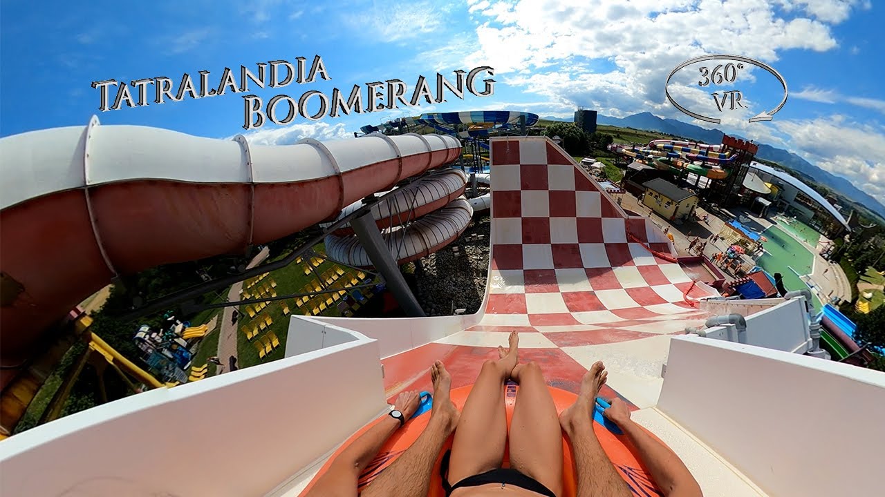 Tatralandia Boomerang 360° VR POV Onride - YouTube