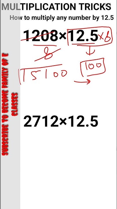 Multiplication tricks|How to multiply by 12.5 in second|calculation Tricks #short #calculation ...