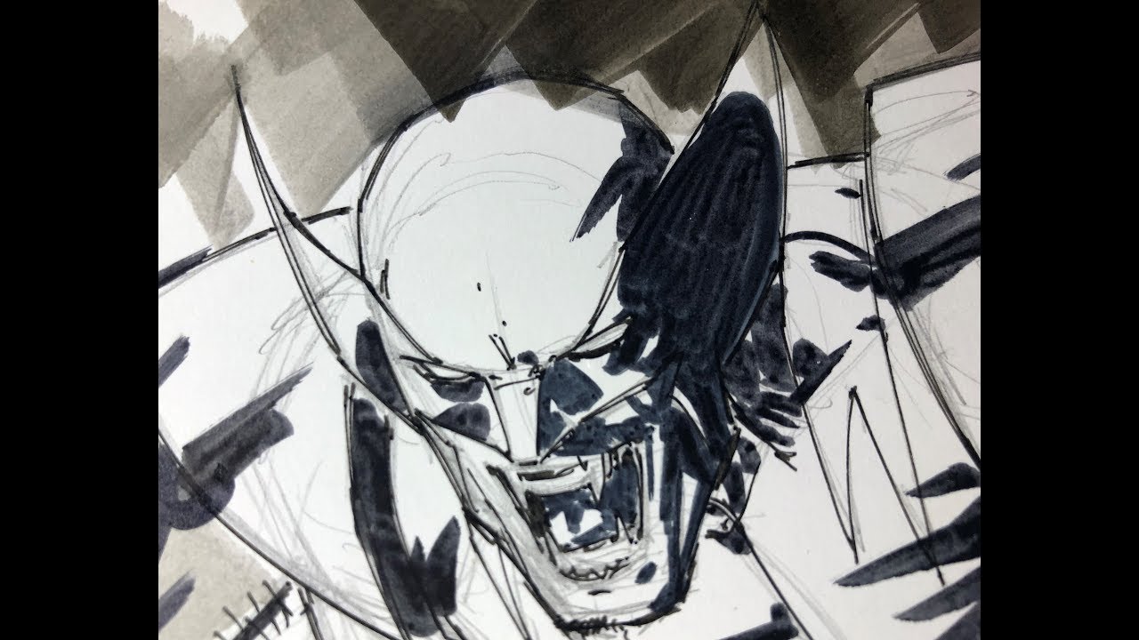 Sketch Art Stories PART 5 -Whilce Portacio- Wolverine Comic Book Sketch ...