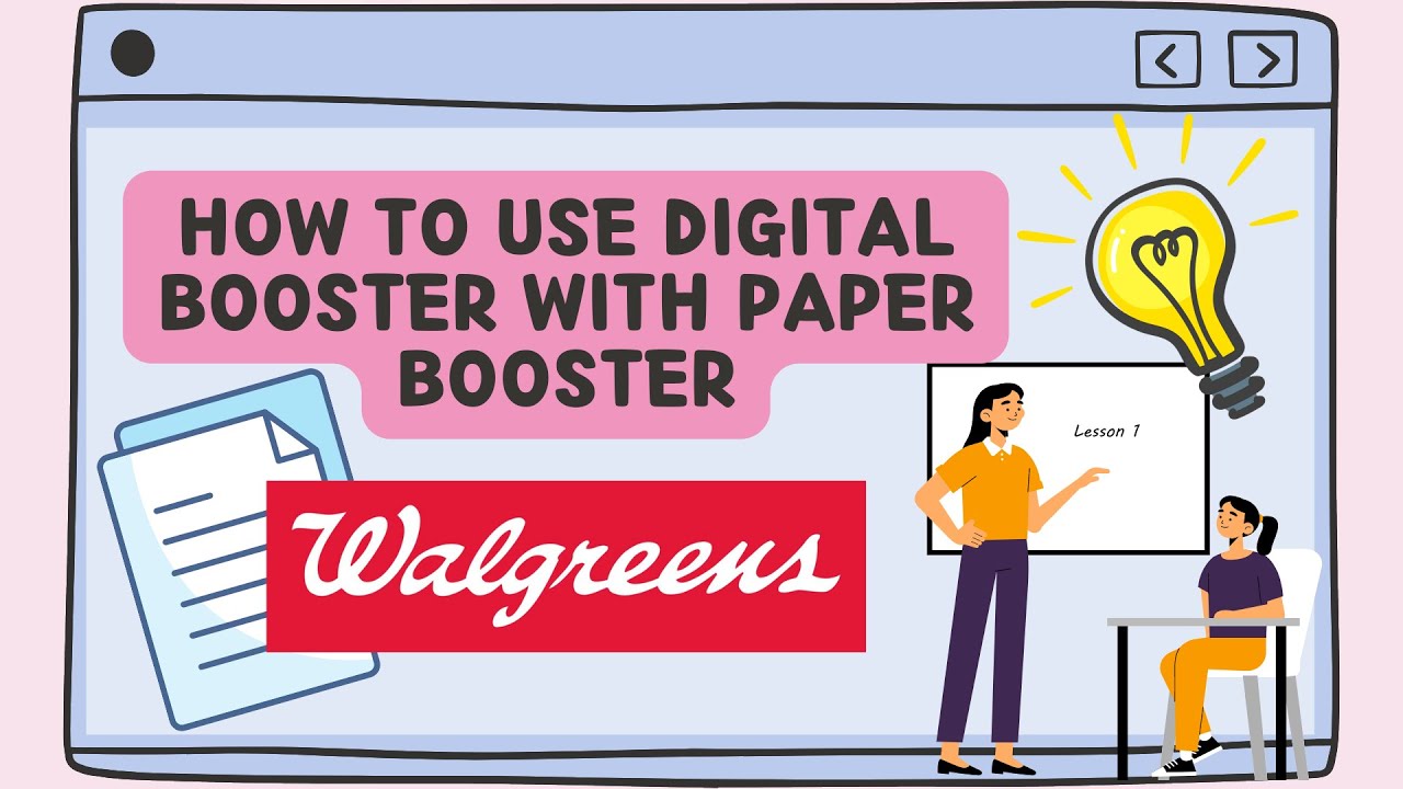 HOW TO USE DIGITAL BOOSTER WITH PAPER BOOSTER AT WALGREENS - YouTube