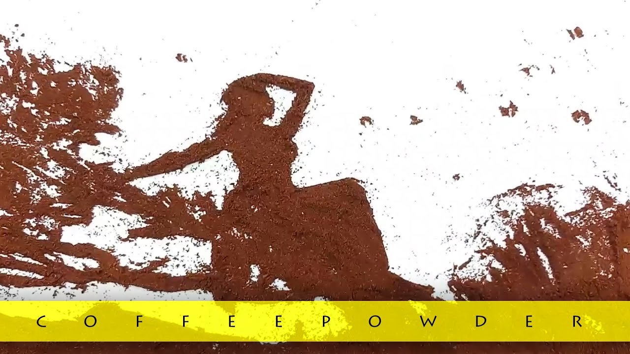 Painting ideas | How to paint portrait painting using coffee powder ...