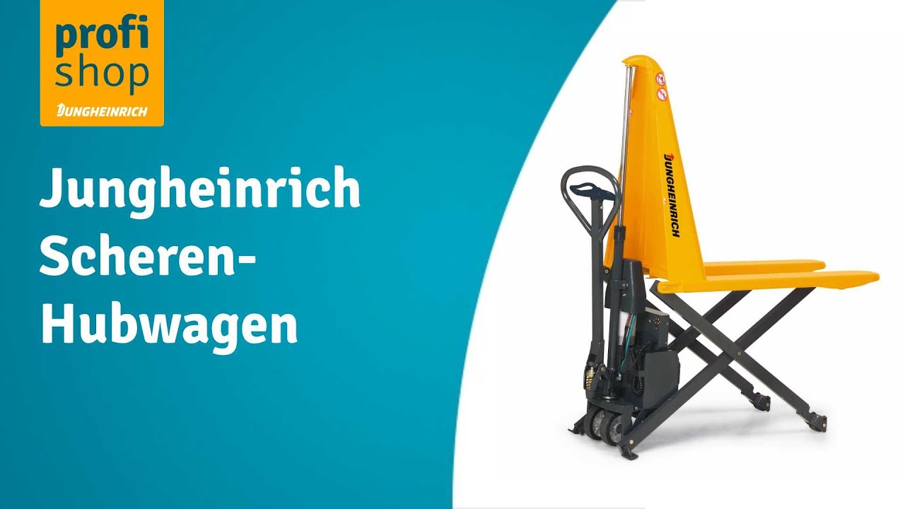 Jungheinrich Scheren-Hubwagen AMX 10e - elektrohydraulisch - YouTube