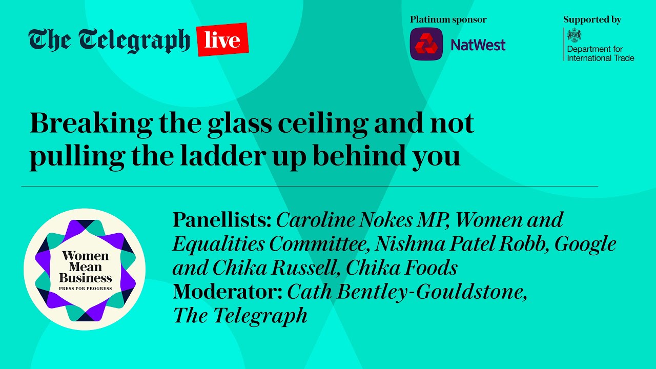 Breaking the glass ceiling and not pulling the ladder up behind you ...