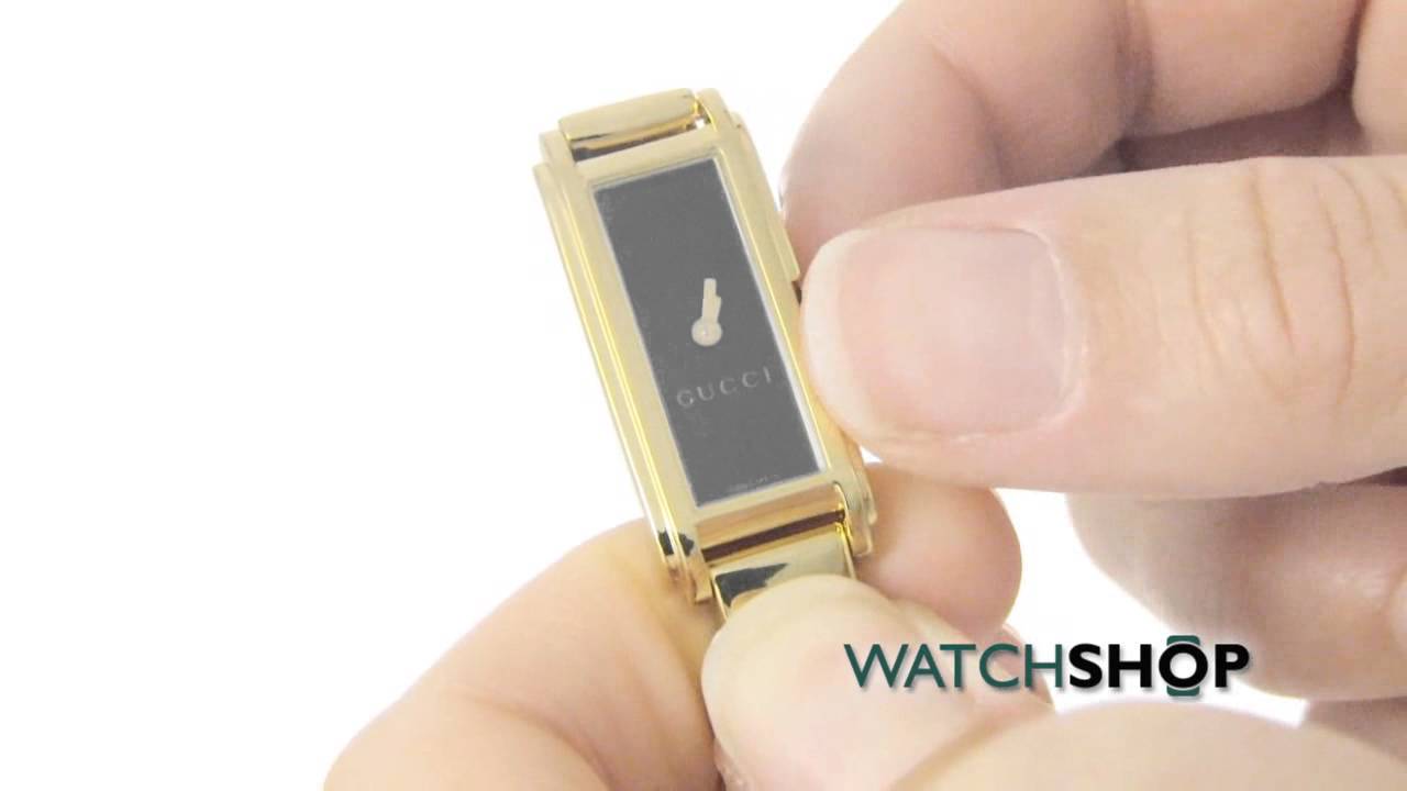 Gucci Ladies' G-Line Watch (YA109526) - YouTube