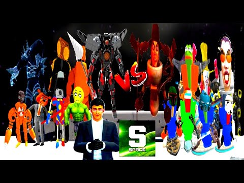 Skibidi Toilet Tournament Allies Mod Editor vs Enemies Mod Editor Sandbox in Space Gameplay ...