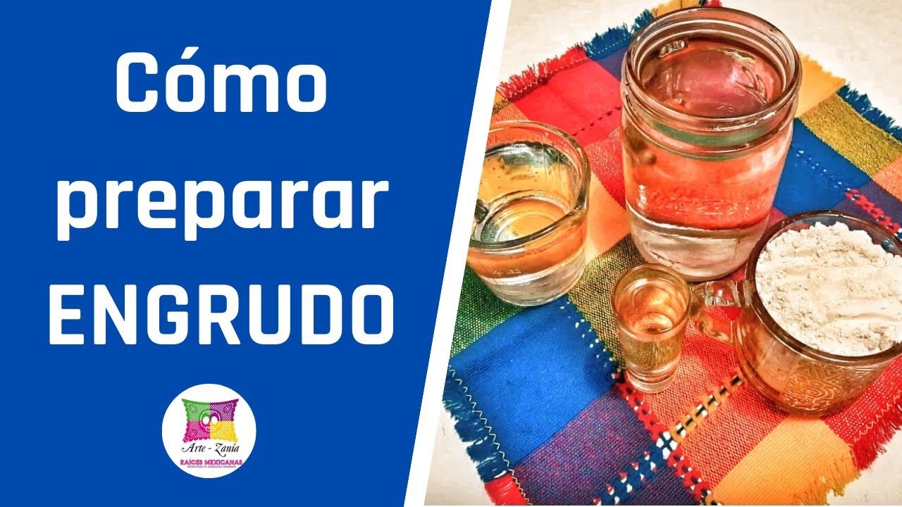 Cómo preparar engrudo (fácil) - YouTube