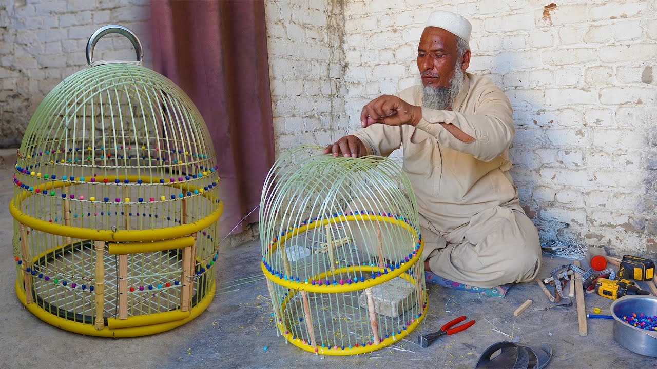 How to make a Bird Cage at Home | Making of Complete bird cage | - YouTube