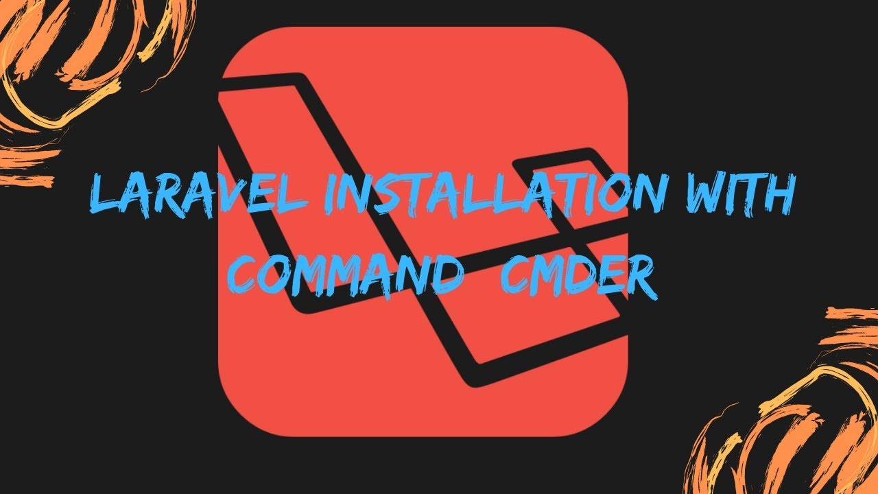 Laravel installation with command (cmder) on windows 10 - YouTube