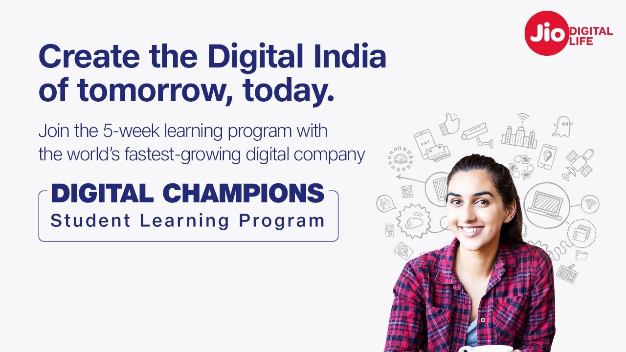 Jio Digital Champions - 5 Week Student Learning Program - YouTube