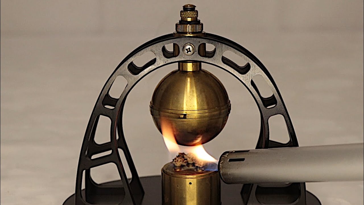 Hero's Engine (Aeolipile) - Reaction-Type Steam Turbine - YouTube