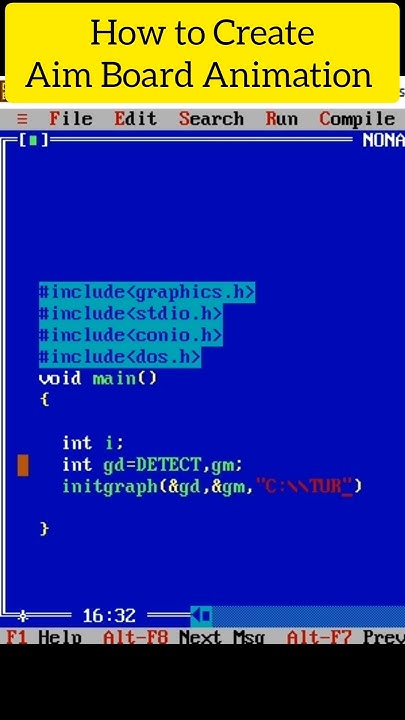 How to Create Aim Board Animation In C #coding #programming #youtubeshorts #viral #viralshort ...