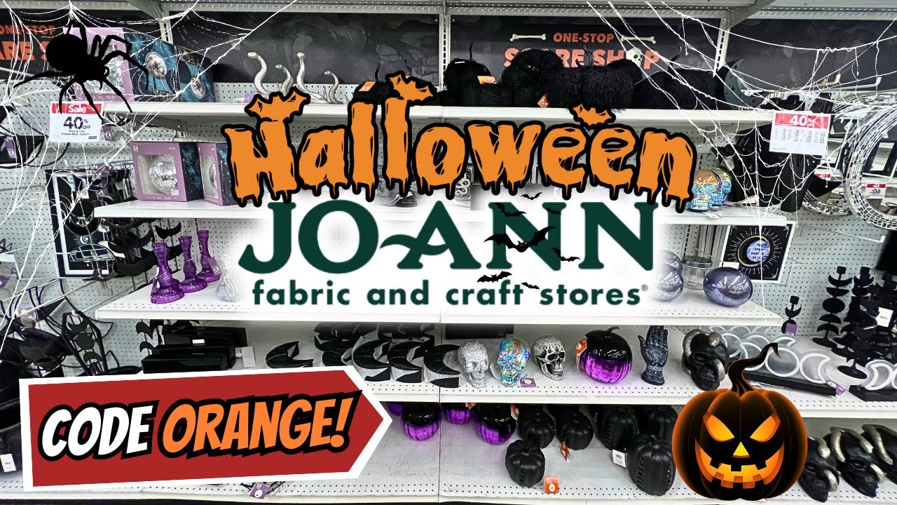 CODE ORANGE! JOANN FABRIC HALLOWEEN DECOR 2024 | SHOP WITH ME! - YouTube