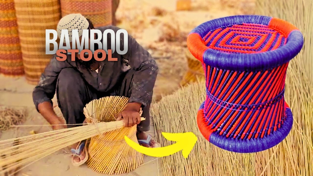 Process of Making Bamboo Stool // #Mora - YouTube