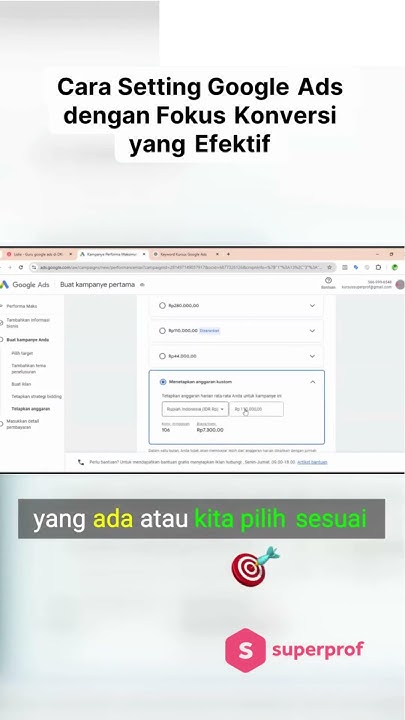 Cara Setting Google Ads dengan Fokus Konversi yang Efektif - YouTube