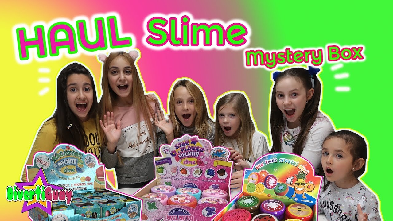 HAUL SLIME ALUCINANTE! SLIME MYSTERY BOX CON JUGANDO CON ABY, ZAROLA ...