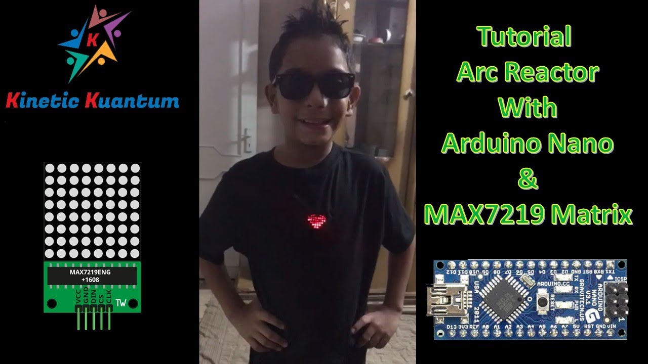 Tutorial - Arc Reactor With Arduino Nano and 8x8 Matrix - YouTube