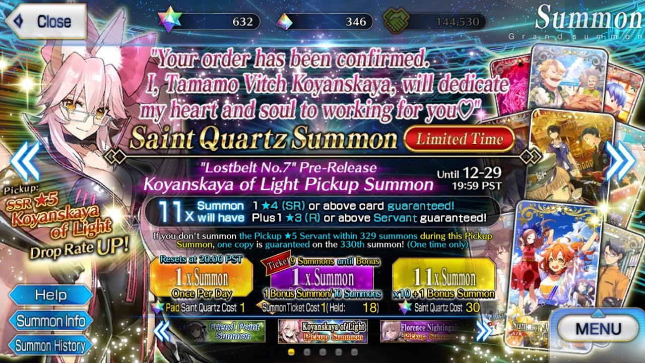 Koyanskaya of Light! AM I LUCKY?? (Fate/Grand Order) - YouTube