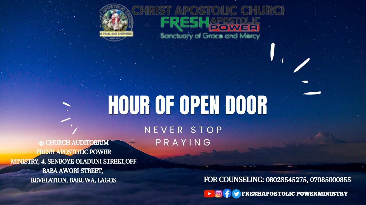 HOUR OF OPEN DOOR (14-09-2023) - YouTube