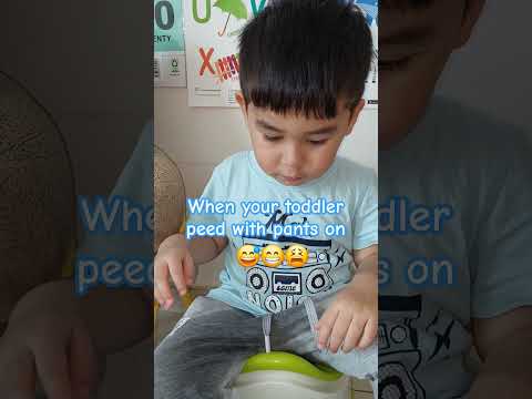My toddler peed his pants | Training my son to pee in potty chair
