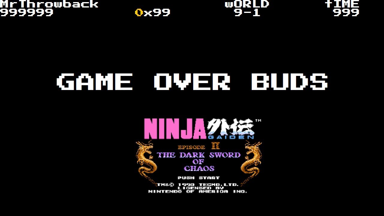 Game Over Buds: Ninja Gaiden II - YouTube