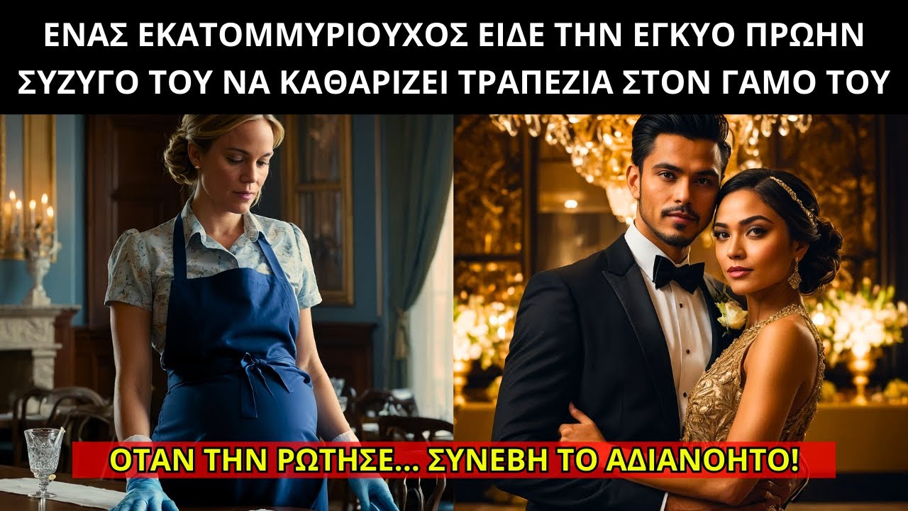 ΕΝΑΣ ΕΚΑΤΟΜΜΥΡΙΟΥΧΟΣ ΕΙΔΕ ΤΗΝ ΕΓΚΥΟ ΠΡΩΗΝ ΣΥΖΥΓΟ ΤΟΥ ΝΑ ΚΑΘΑΡΙΖΕΙ ...