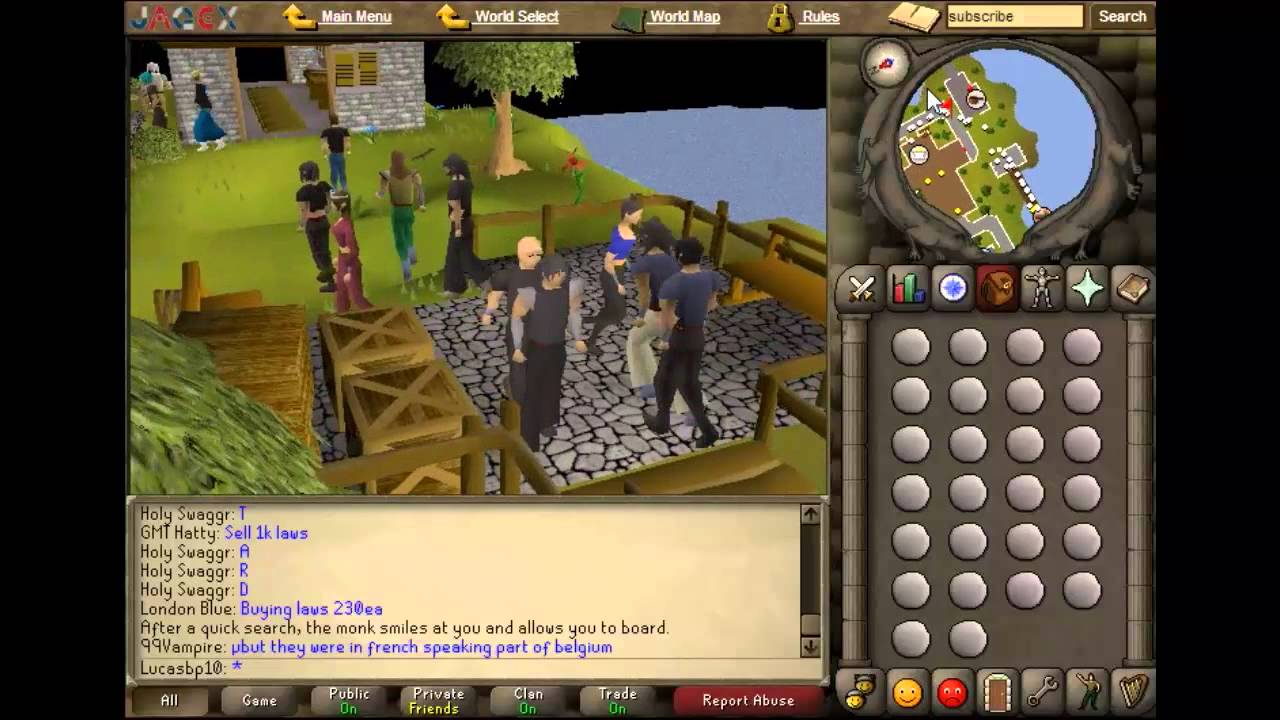 Runescape 07 law rune running 130k+hour - YouTube