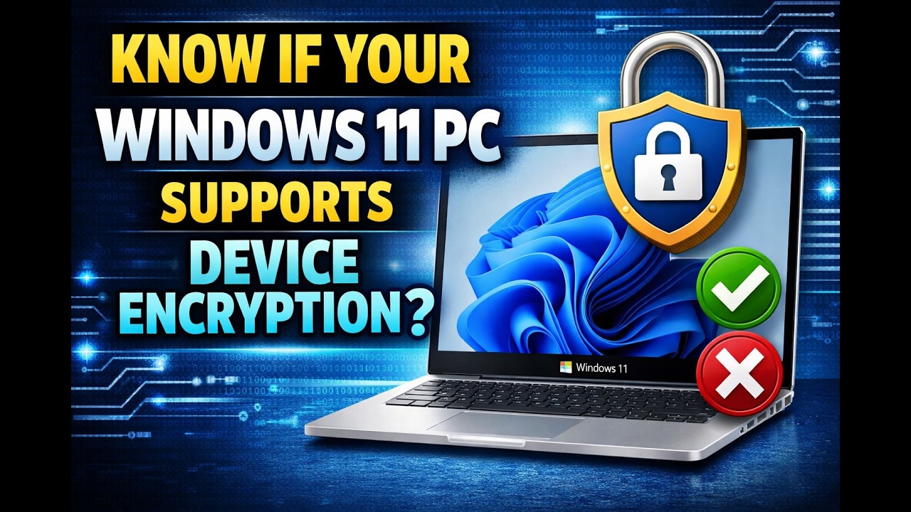 How to Know If Your Windows 11 PC supports Device Encryption ...