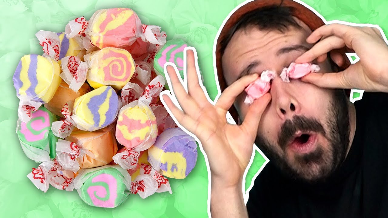 Irish People Try American Salt Water Taffy - YouTube