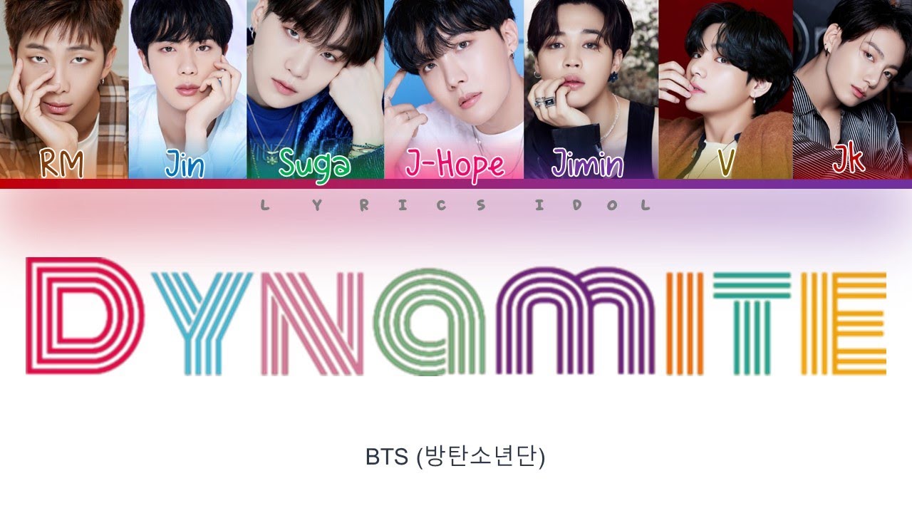 BTS (방탄소년단) ''Dynamite'' Colour Coded Lyrics [Rom/Han/Eng] - YouTube