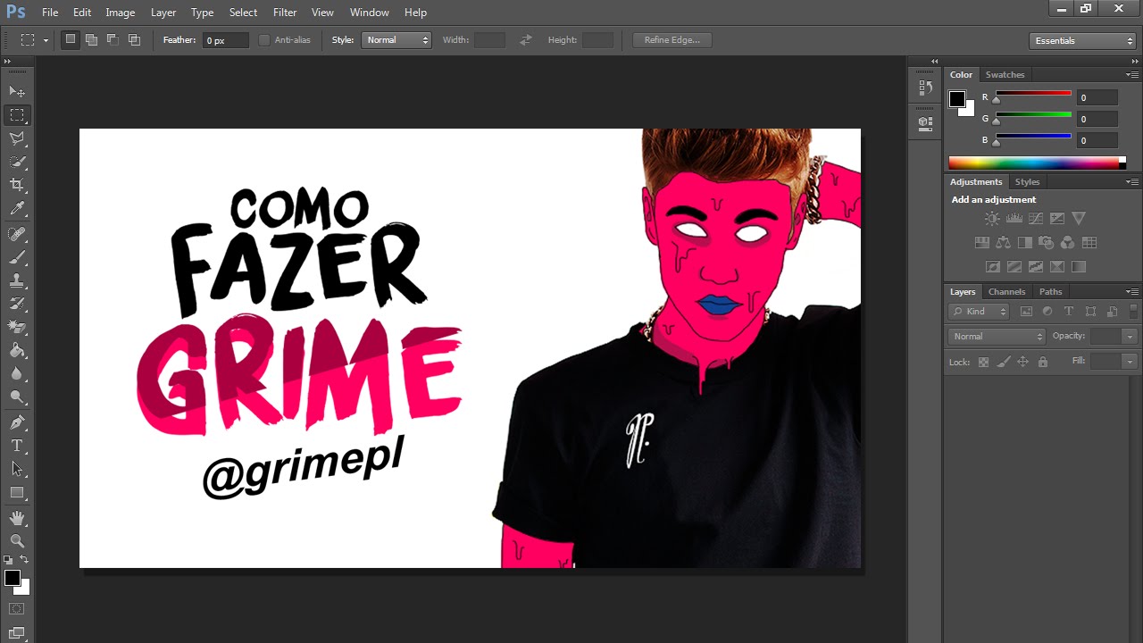 Como fazer o efeito Grime Edit "Zombie" - YouTube