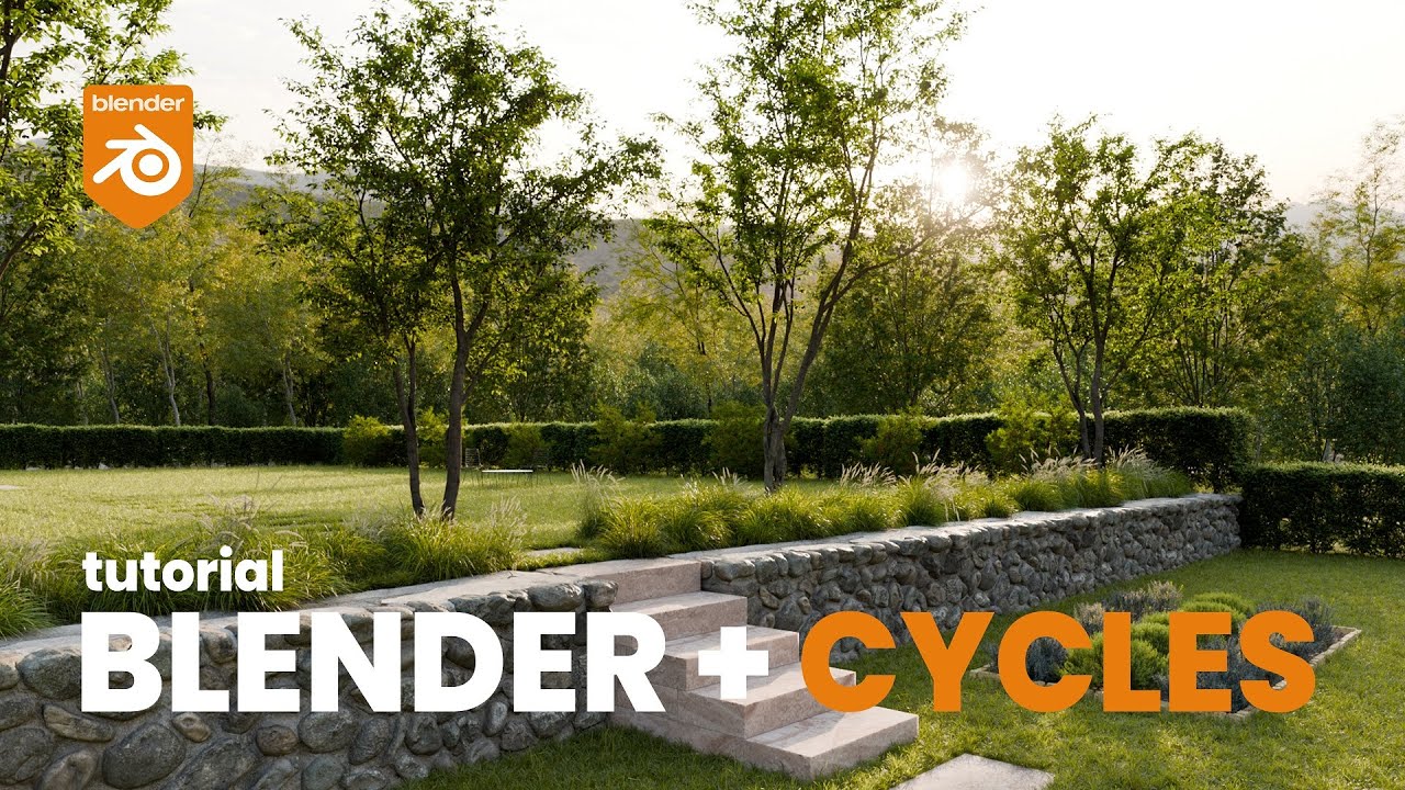 Exterior tutorial - garden scene for Blender Cycles - YouTube