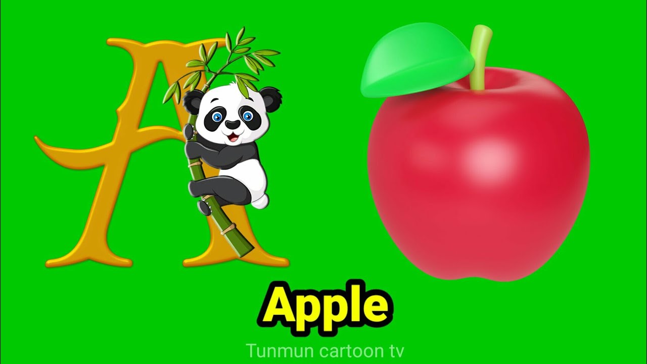 Phonics Song green screen| A For APPLE green screen| KIDS SONGS and ...