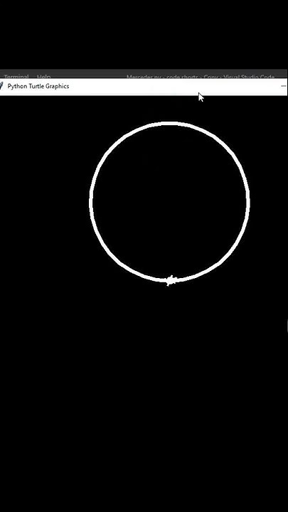 Making Mercedes logo using python #shorts #python #coding #programming #pythonprogramming # ...