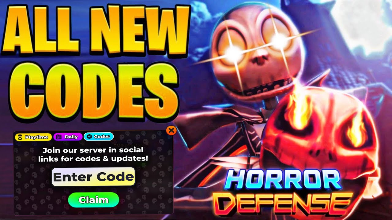 *NEW CODES* ROBLOX HORROR TOWER DEFENSE CODES 2025 - HORROR TOWER DEFENSE CODES - YouTube