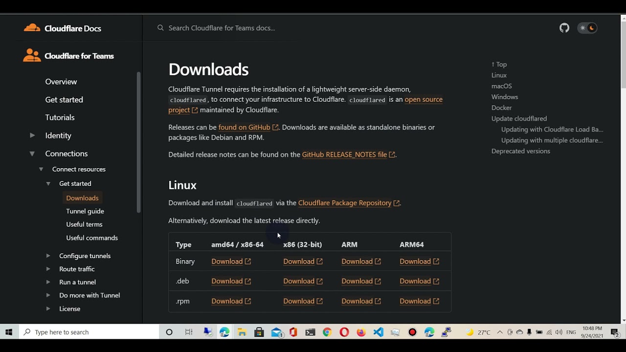 cloudflared Argo Smart Routing ตั้ง web server ที่บ้านได้เลย - YouTube