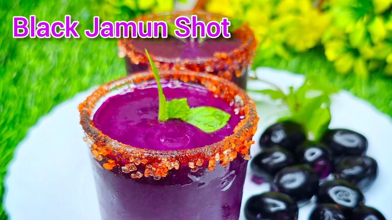 Black Jamun Shot || Jamun Fruit Recipes 🍷👌|| Hungry Life - YouTube