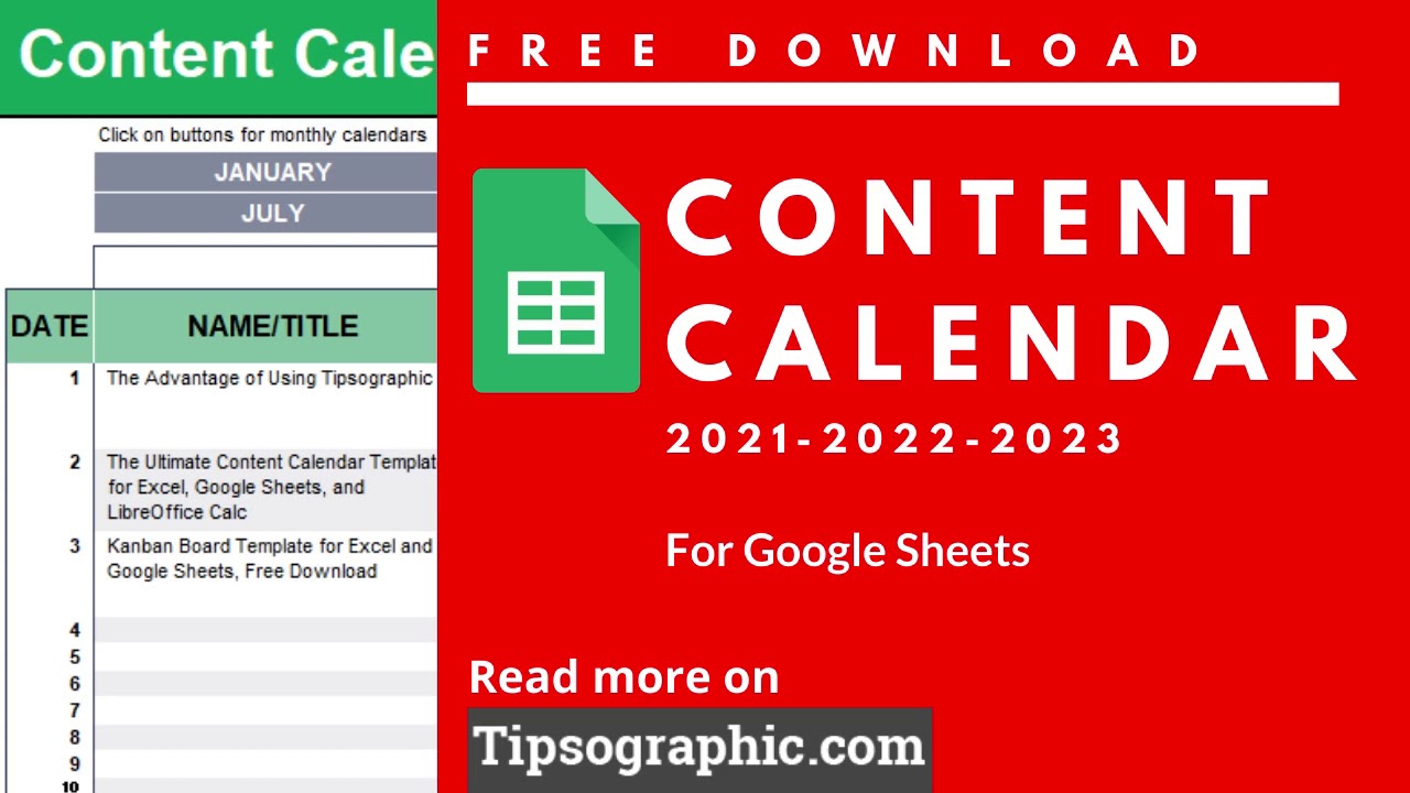 Google Sheets 2021 Content Calendar Template Free Download YouTube Google Sheets 2021 Content Calendar Template Free Download YouTube