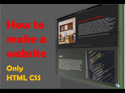 How to make a website | HTML CSS | Full Tutorial - YouTube