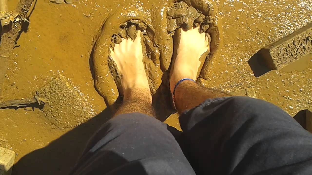 barefoot in spring mud - YouTube