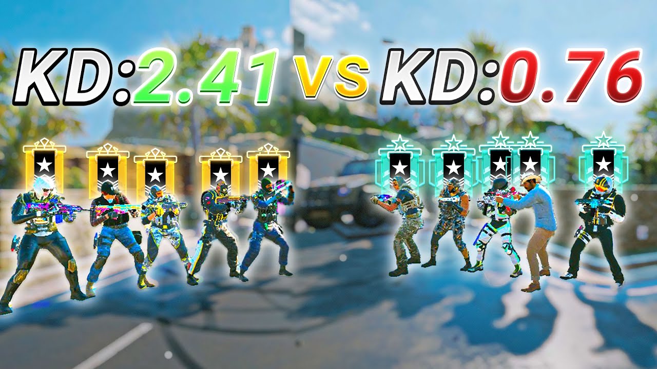 HIGH KD GOLDS VS LOW KD PLATS IN RAINBOW SIX SIEGE - YouTube