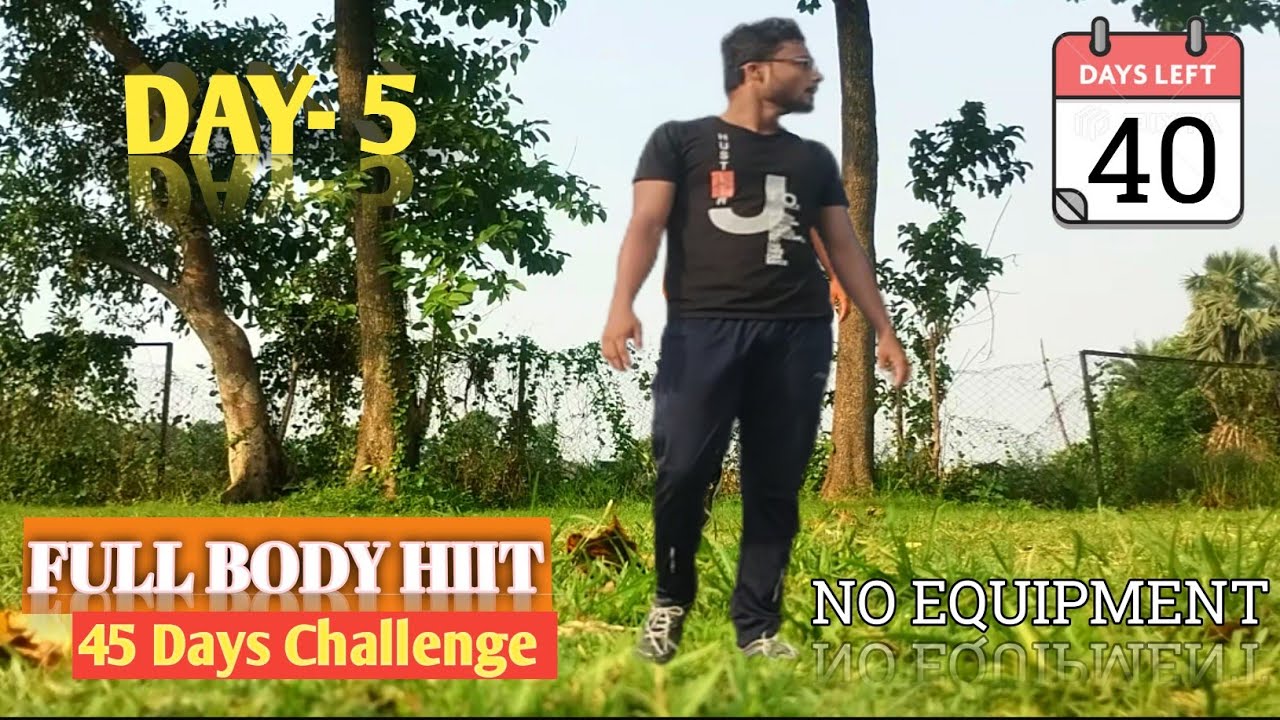 Title: Day 5 - 45-Day Fitness Challenge | Full Body HIIT Workout - YouTube