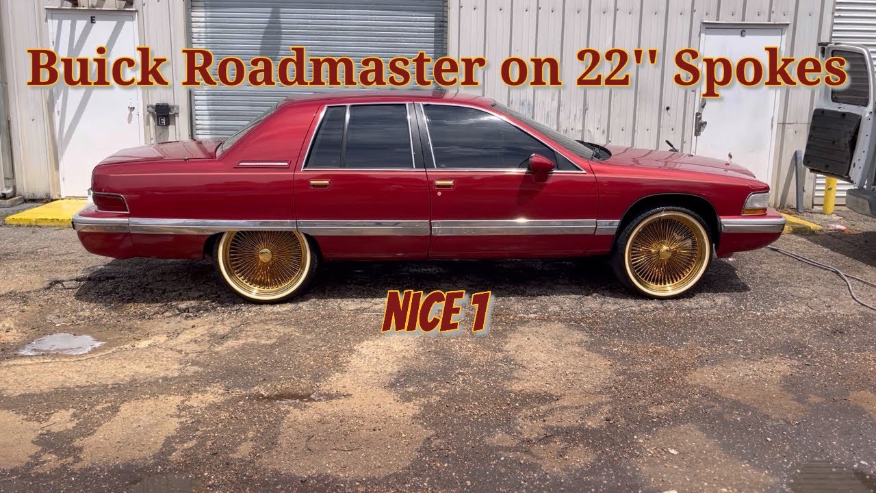 Buick Roadmaster on 22" Spoke Detailing - YouTube