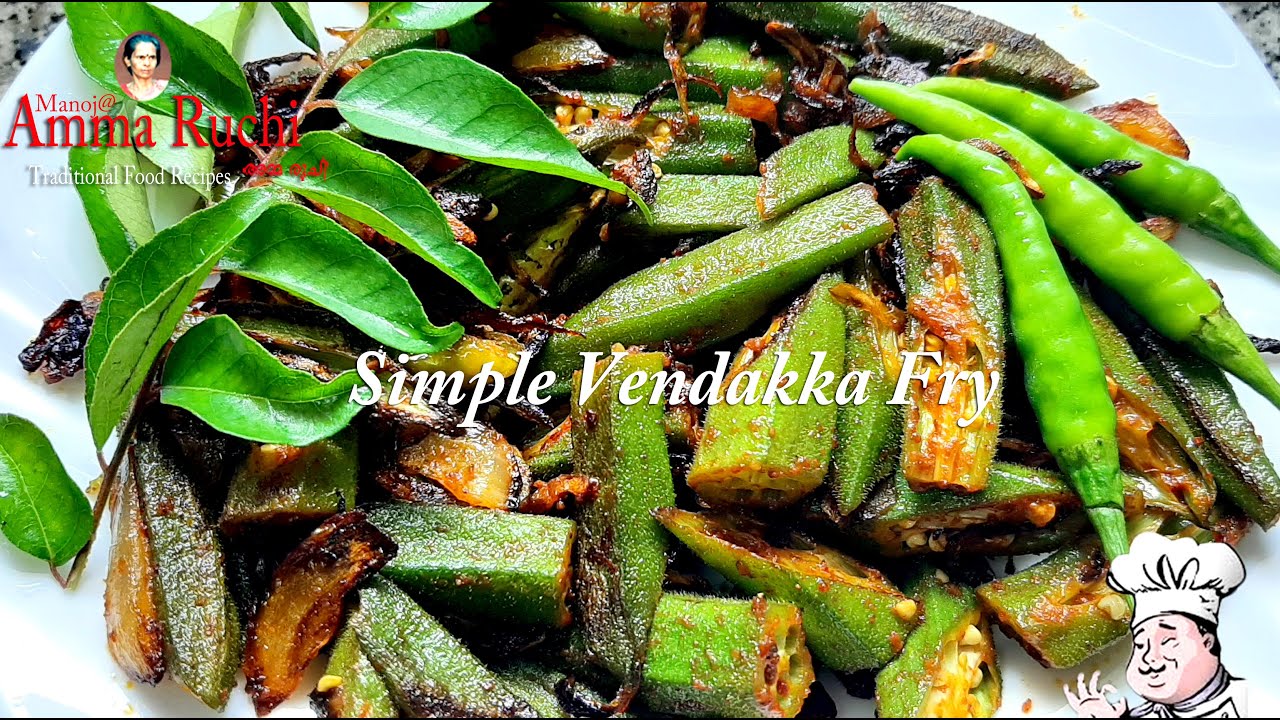 Simple Vendakka Fry - YouTube