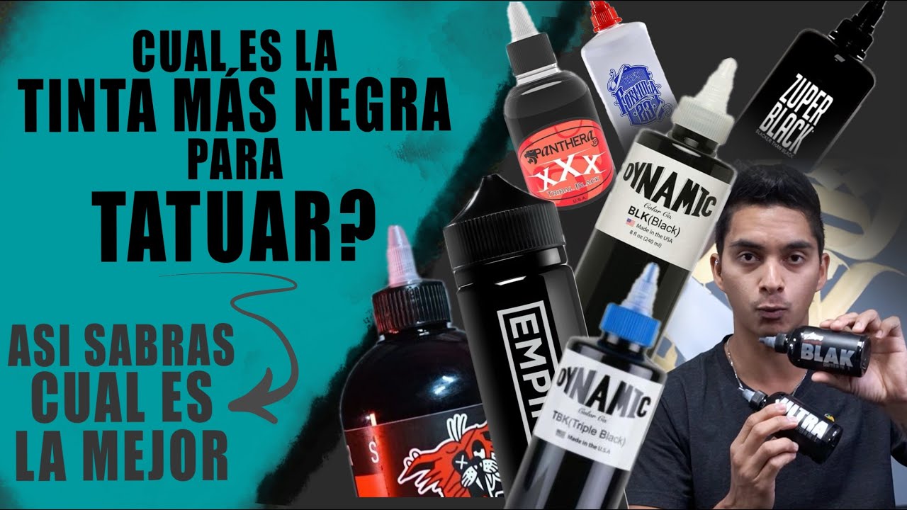 Así sabrás cuál es la tinta negra ideal para tatuar! - YouTube