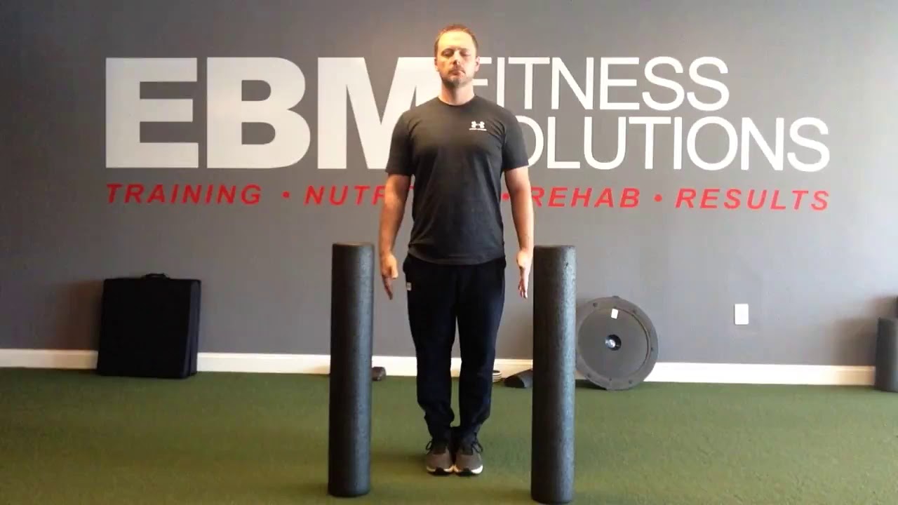 Feet together balance (EC) - EBM Fitness Solutions - YouTube