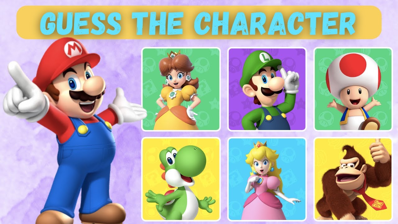 Guess the Character Mario Edition- Fun Challenge 🍄🍄 - YouTube